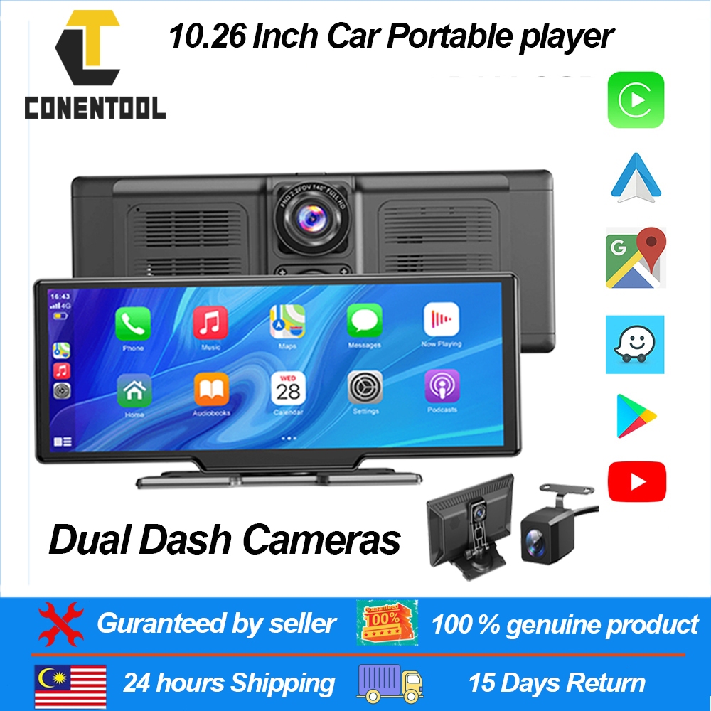 Conentool Portable car screen 10" Wince system, Bluetooth,Mirrorlink ...