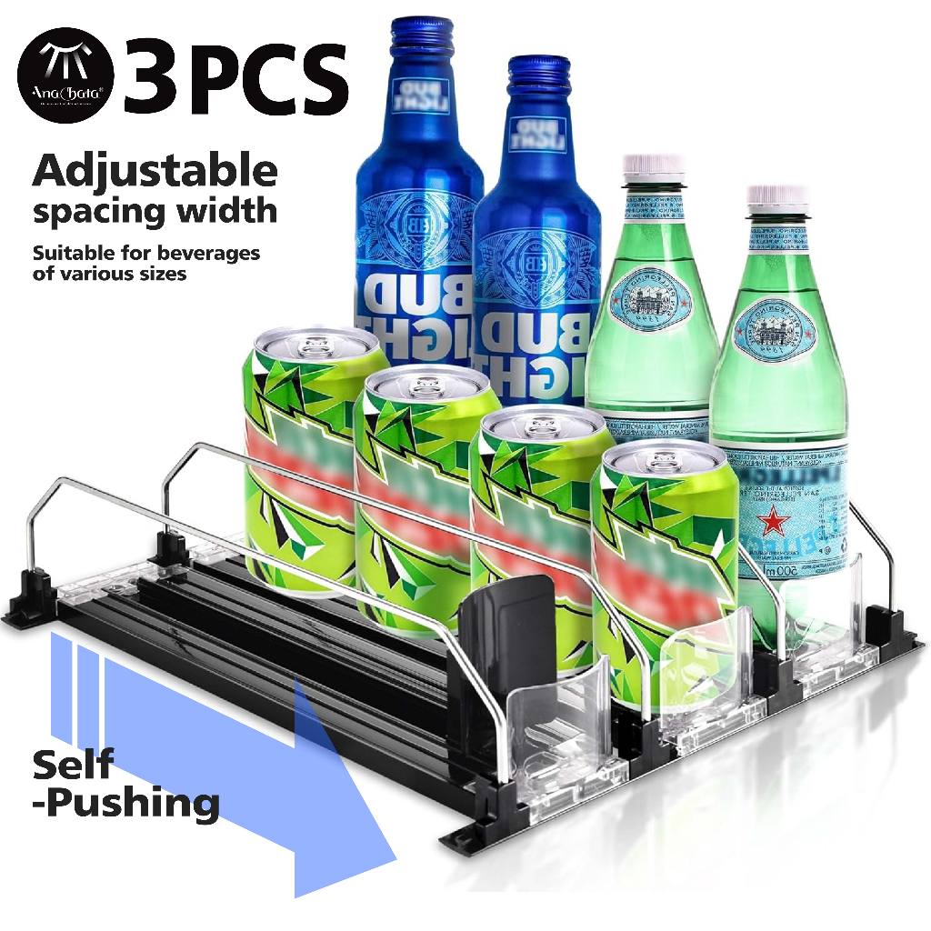 Drink Organizer Dispenser Spring Push Auto Beer Pusher Holder Storage ...