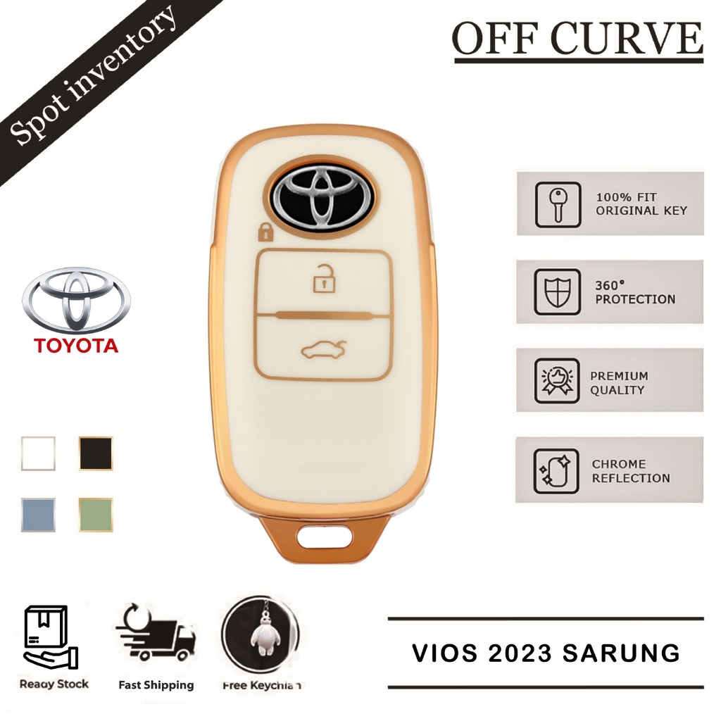 Toyota Vios 2023 Key cover Keyless Remote Sarung Kunci Kereta Vios 2024 ...