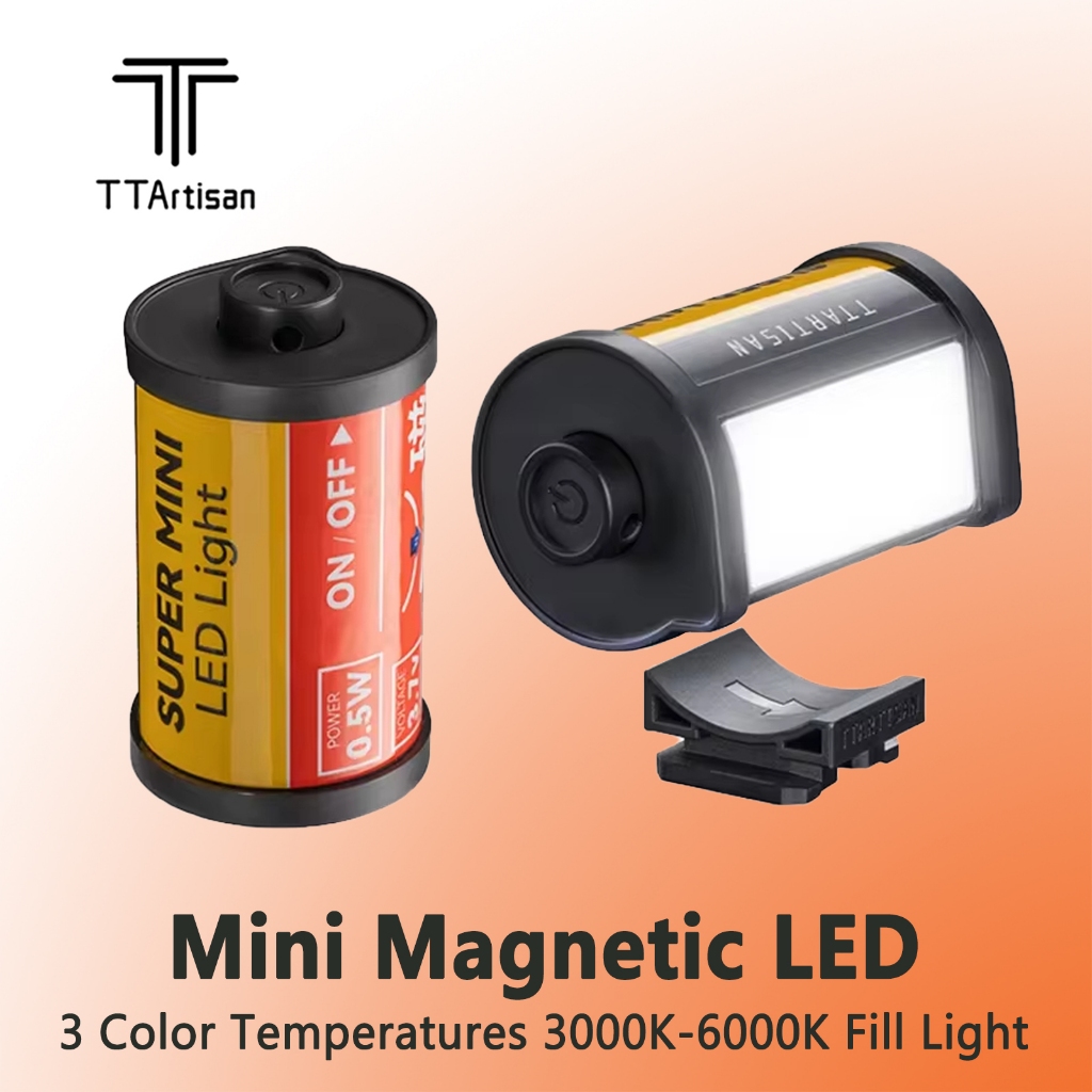 TTArtisan Mini Magnetic LED Light Cold Shoe Mount Compact & Portable 3 ...