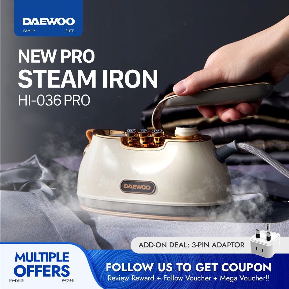 DAEWOO Iron Steam Garment Steamer Wrinkle Removal Styling and ...