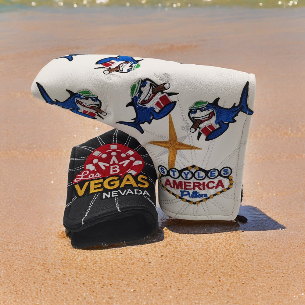 Sharks Play Golf Putter Headcovers Two Colors Hign End Quality Magnetic ...