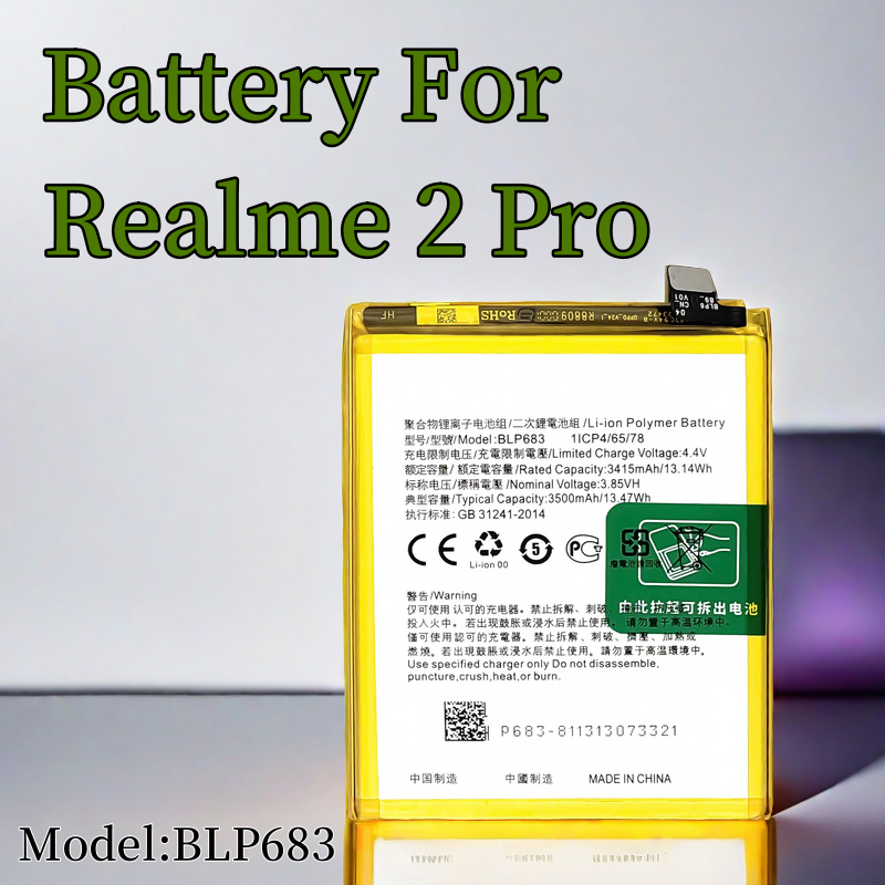Battery Compatible For Realme 2 Pro Bateri RMX1801 RMX1807 RMX1803 ...
