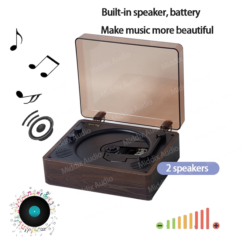 Middix Retro CD/DVD Player With Speaker for home Kpop Portable ...