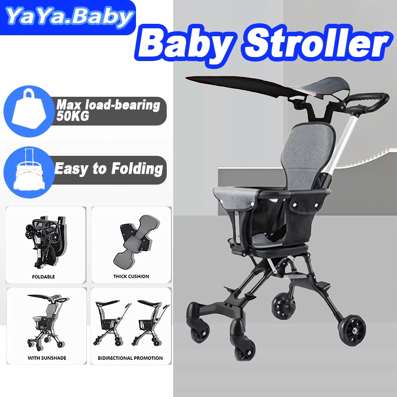 Foldable 2 Way Baby Stroller Magic stroller 4 wheels Ultra lightweight ...