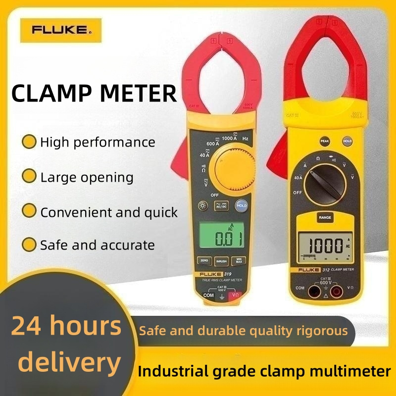 [24 Hours Delivery] Fluke Industrial Grade Clamp Ammeter Digital Clamp ...
