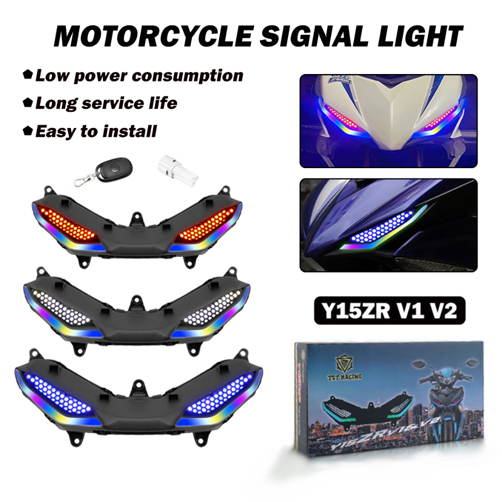 Y15ZR V1 V2 RGB LED Mata Gaban Pilot Lamp Motorcycle Signal Light YAMAHA Y15 Remote Control ...