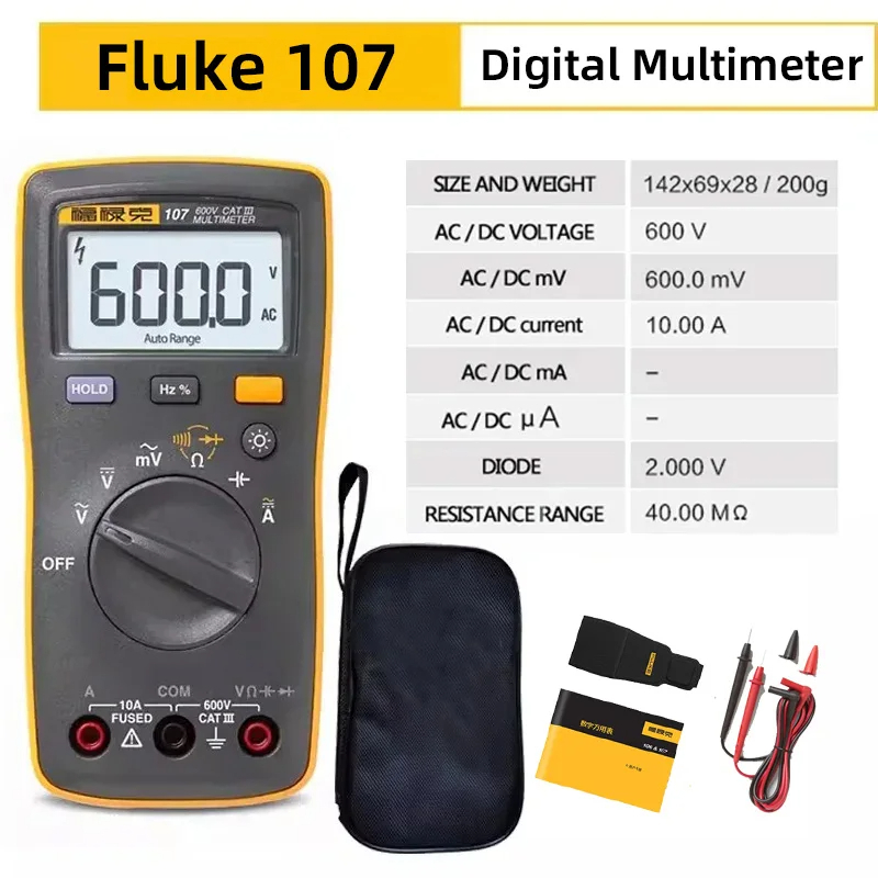 Original Fluke 106/107/101 Digital Multimeter Voltage Current ...