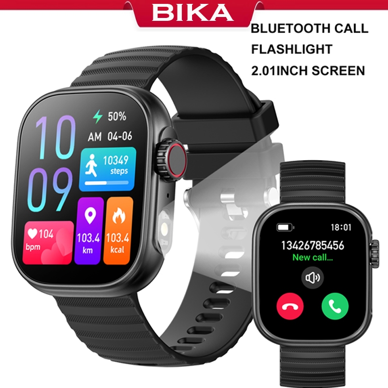 BIKA NEW 2024 Smart Watch Women Men Bluetooth 5.1 Smartwatch for Men Health Monitor Waterproof ...