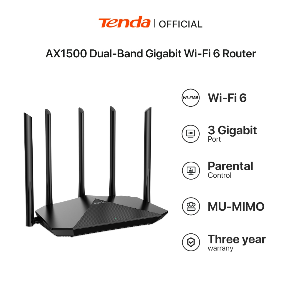 Tenda TX2 Pro/TX2 AX1500 / TX9 AX3000 WiFi6 Ultra-High Speed Dual Band ...