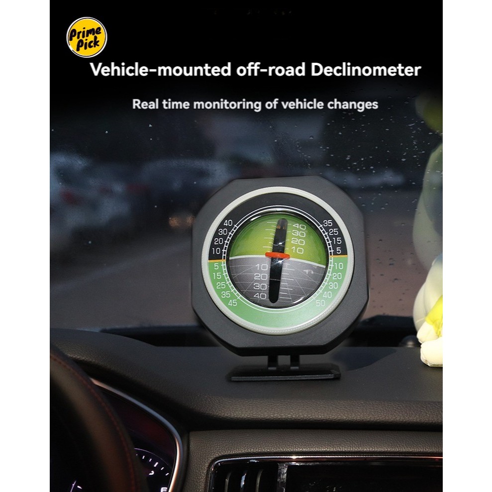 PrimePick Car Dashboard Slope Meter Automobile Night Vision ...