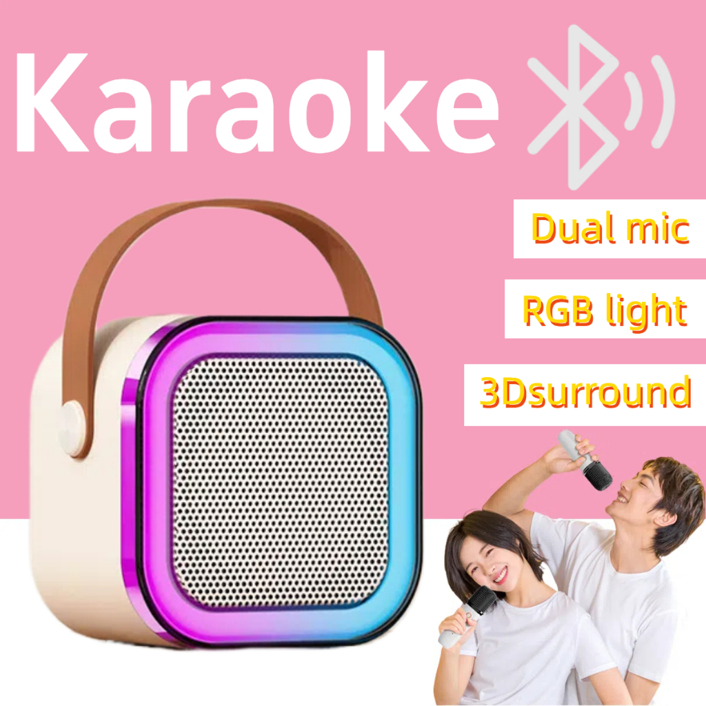 Bluetooth Karaoke speaker wireless portable mini speaker with dual ...