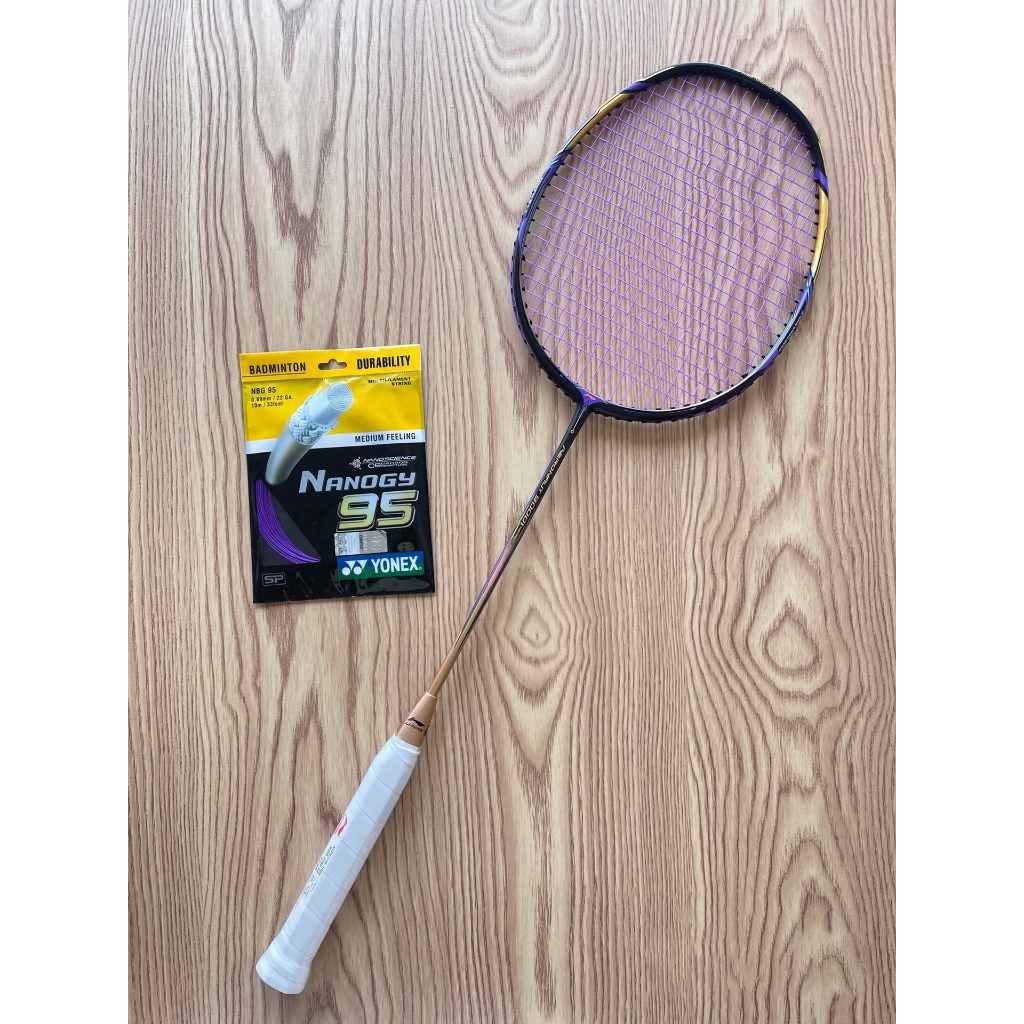 {Same Day Shipment} Li Ning Badminton Racket AERONAUT 9,000i Purple ...