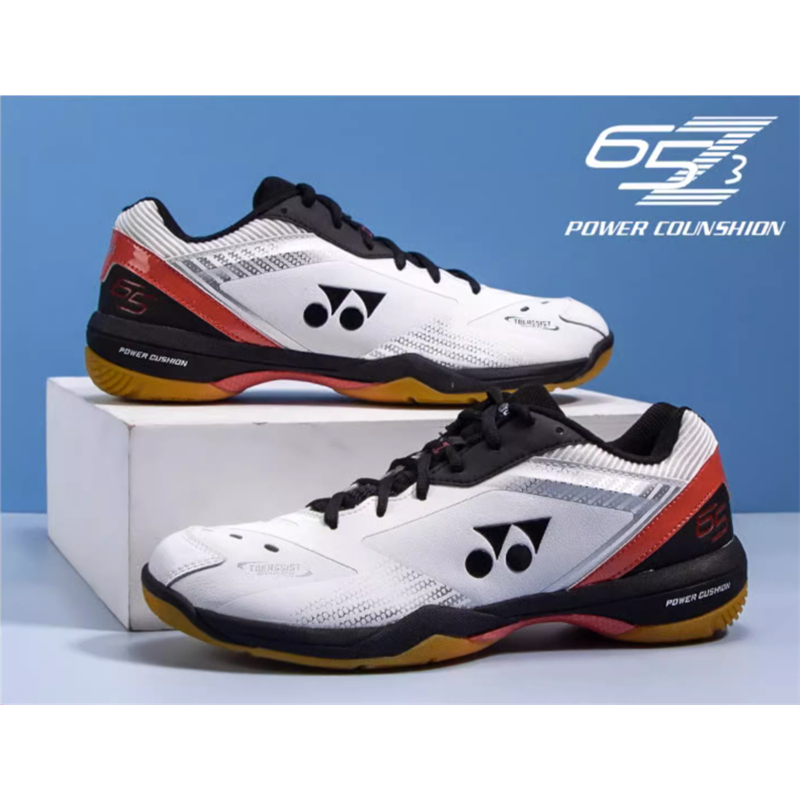 Yonex Power Cushion 65Z3 White red Badminton Shoes For Men Women high ...