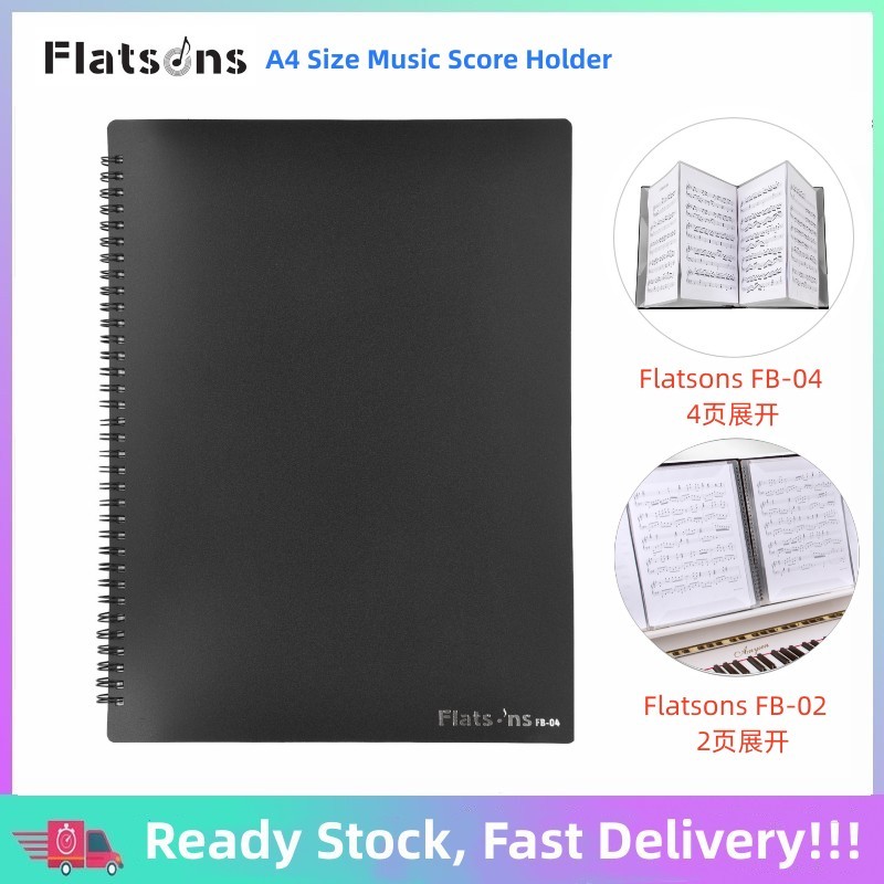 💥IN Stock🚚 Flatsons A4 Size Music Score Folder 40 Pockets Paper Sheet ...