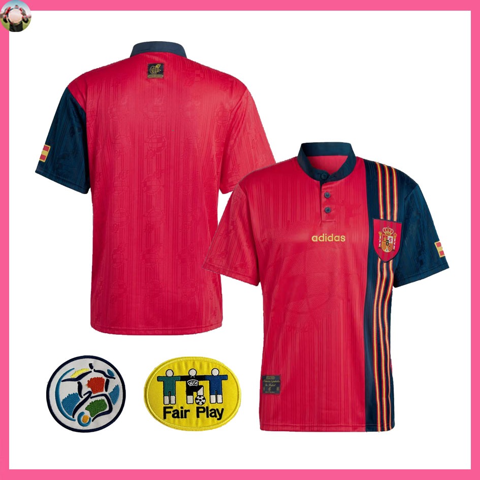 1996 Spain home and away jersey | Shopee Malaysia
