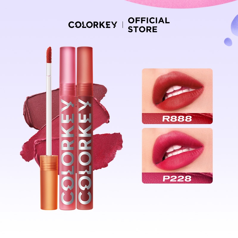 Colorkey Velvet Matte Lip Gloss 2.0 Upgraded Version Long Lasting ...