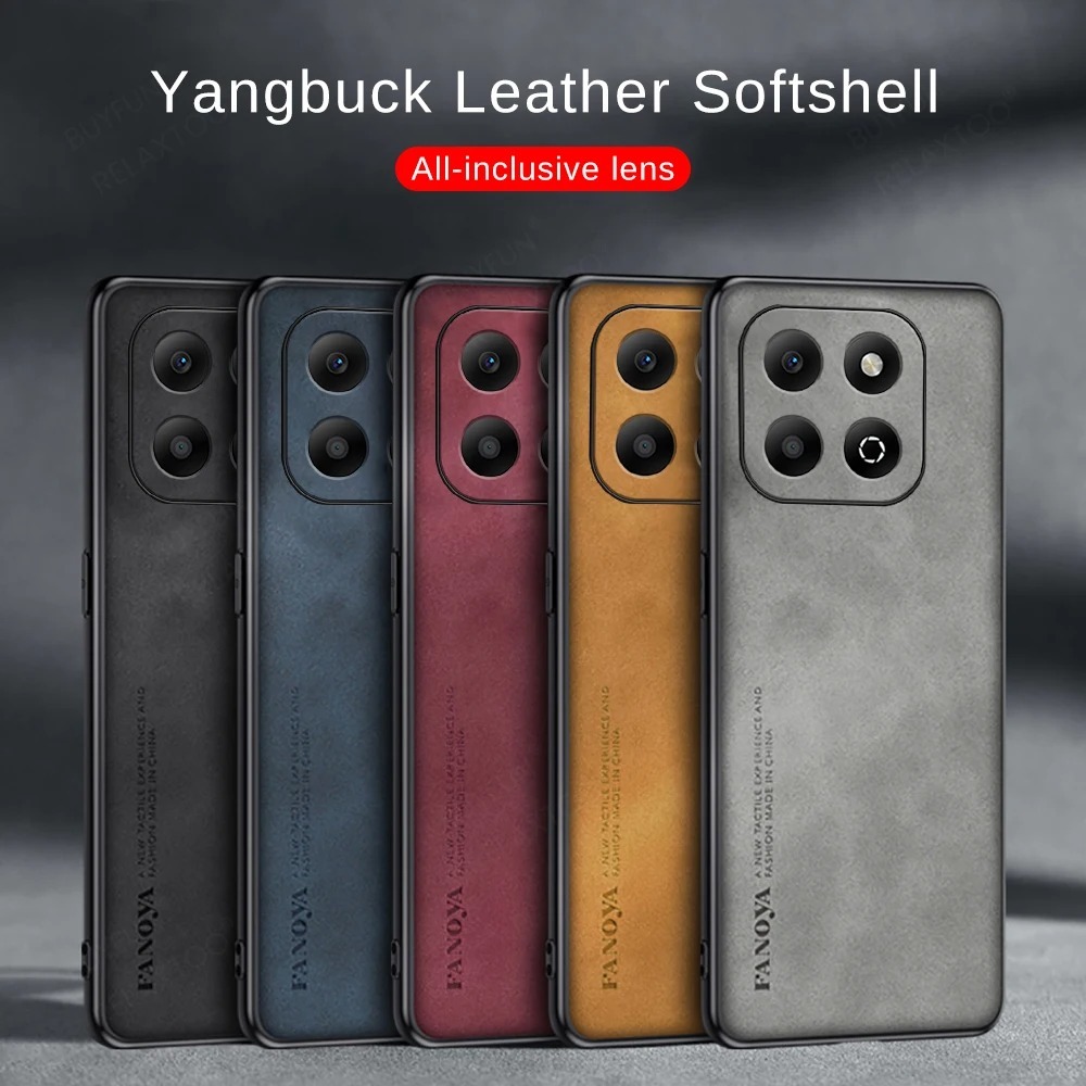 For Honor X6b 4G 2024 Casing Matte Lambskin Leather Case Honor X6b ...