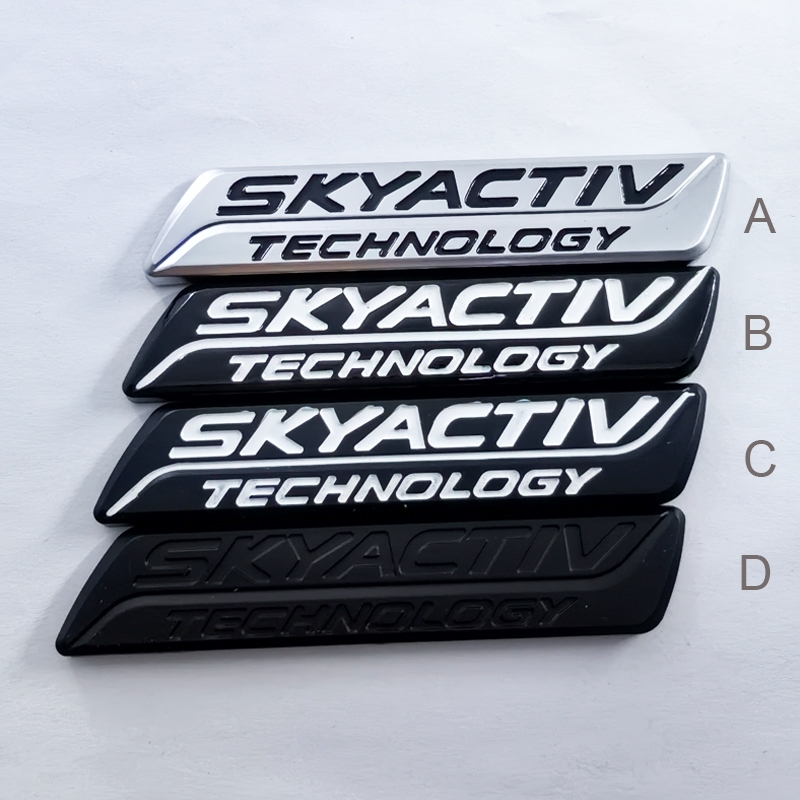 1 x ABS SKYACTIV TECHNOLOGY Logo Car Auto Decorative Emblem Badge ...