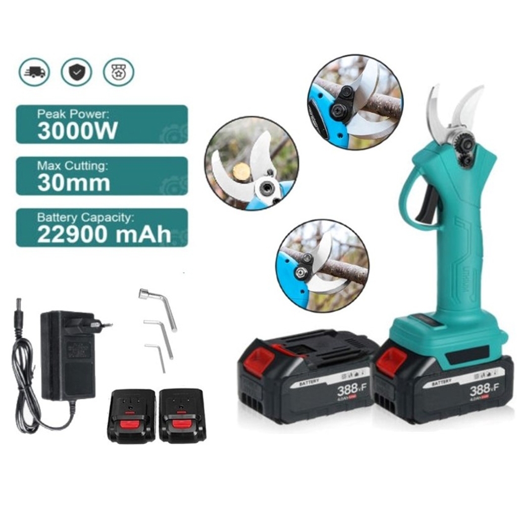 Electric Pruning shear Pruning cutter cordless Garden scissor Pruner ...