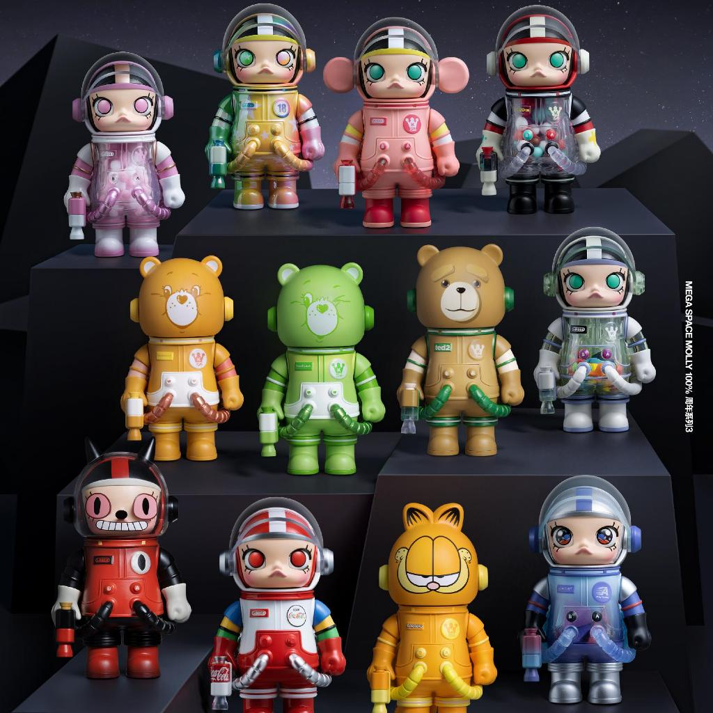 POP MART popmart MEGA SPACE MOLLY 100% SERIES 03 Art Toy Action Figure ...