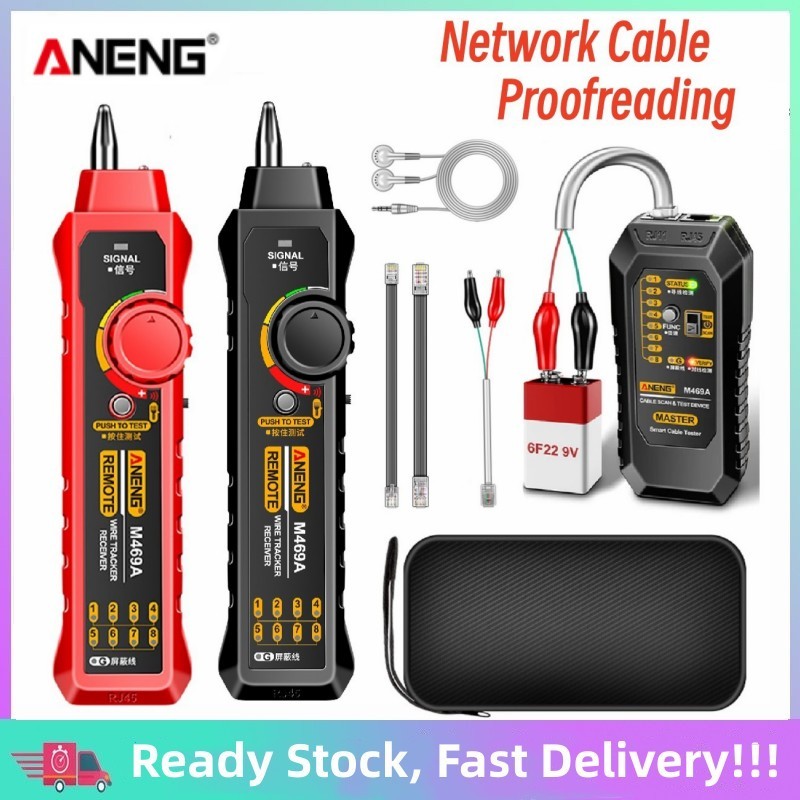💥IN STOCK🚚 ANENG M469A Network Cable Tracker Networking Analyzer RJ45 ...