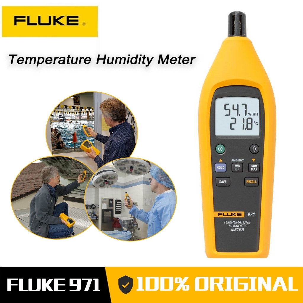 Original Fluke 971 Temperature Humidity Meter Temperature -20°C to 60°C ...