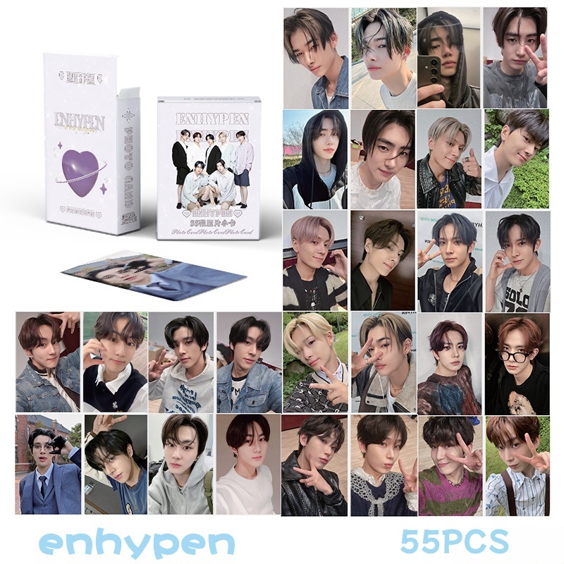 50-119pcs EN ROMANCE UNTOLD SUNGHOON Holographic Postcards 2024 GGU GGU PACKAGE HEESEUNG JAKE ...
