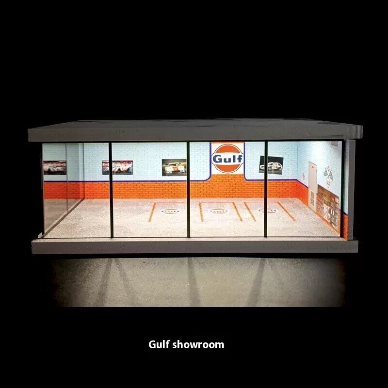 1:64 Diorama Car Garage Model Car Showroom Backdrop Display Scene Model ...