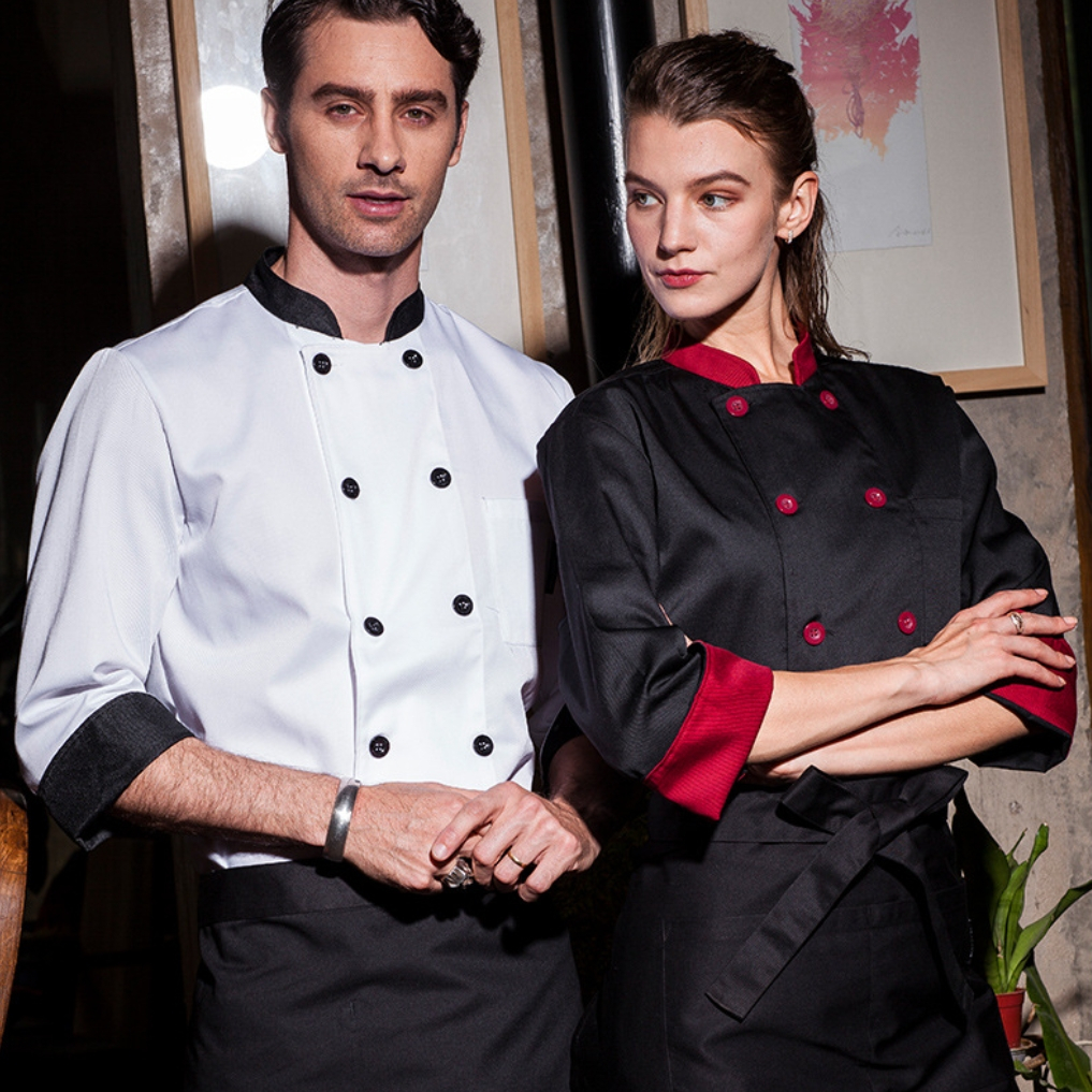 Ready Stock Custom uniform chef uniform short sleeves for women ...