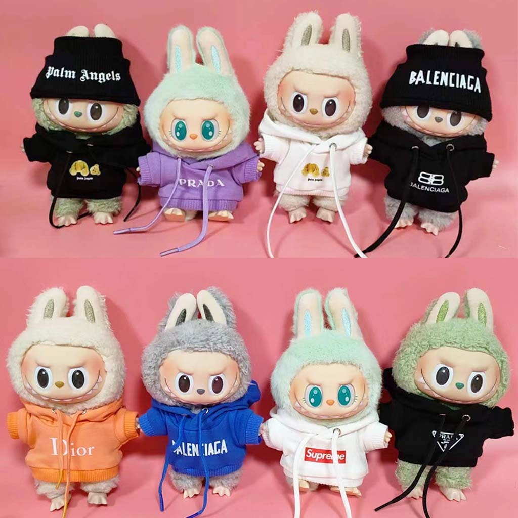 15cm 17cm Labubu clothes for Baby Three Macaron Cute Bunny Lilla Lucky ...