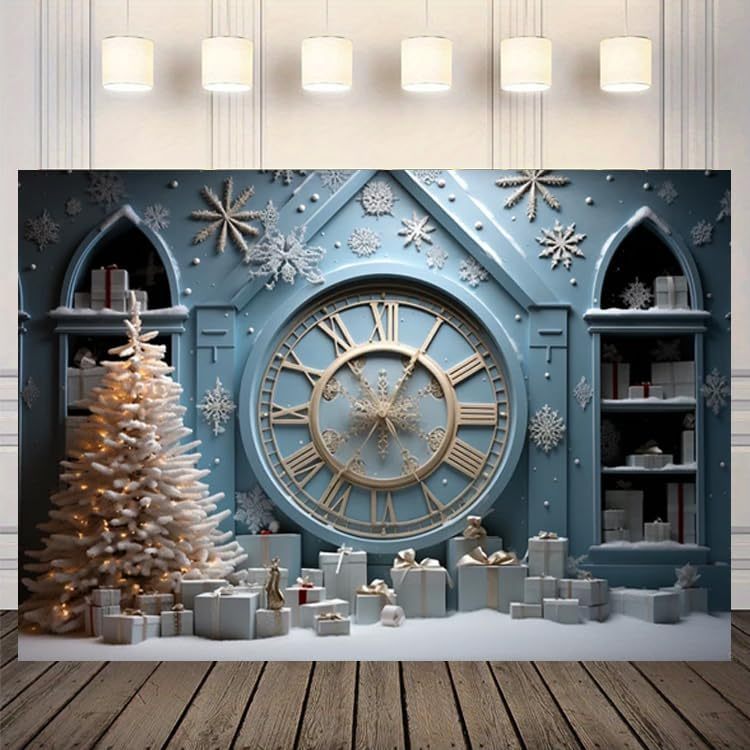 7x5ft Pointer Countdown Clock Halos Photography Backgrounds Christmas ...