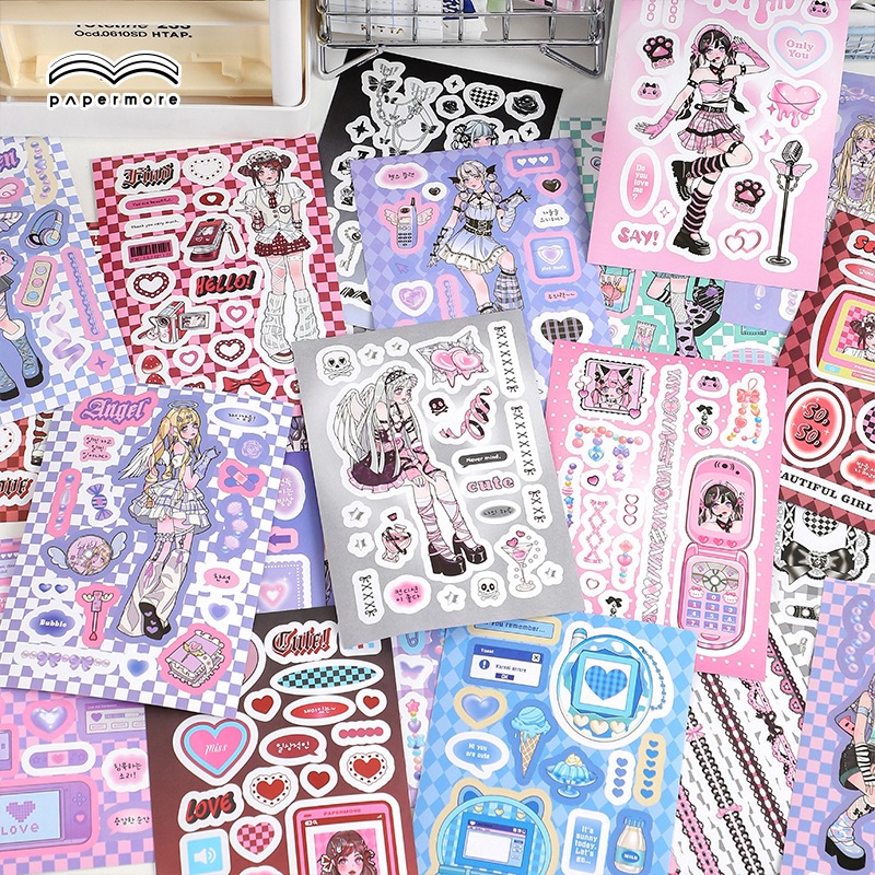 Goo Card Handbook Sticker Book Cartoon Sweet Cool Korean Character ...