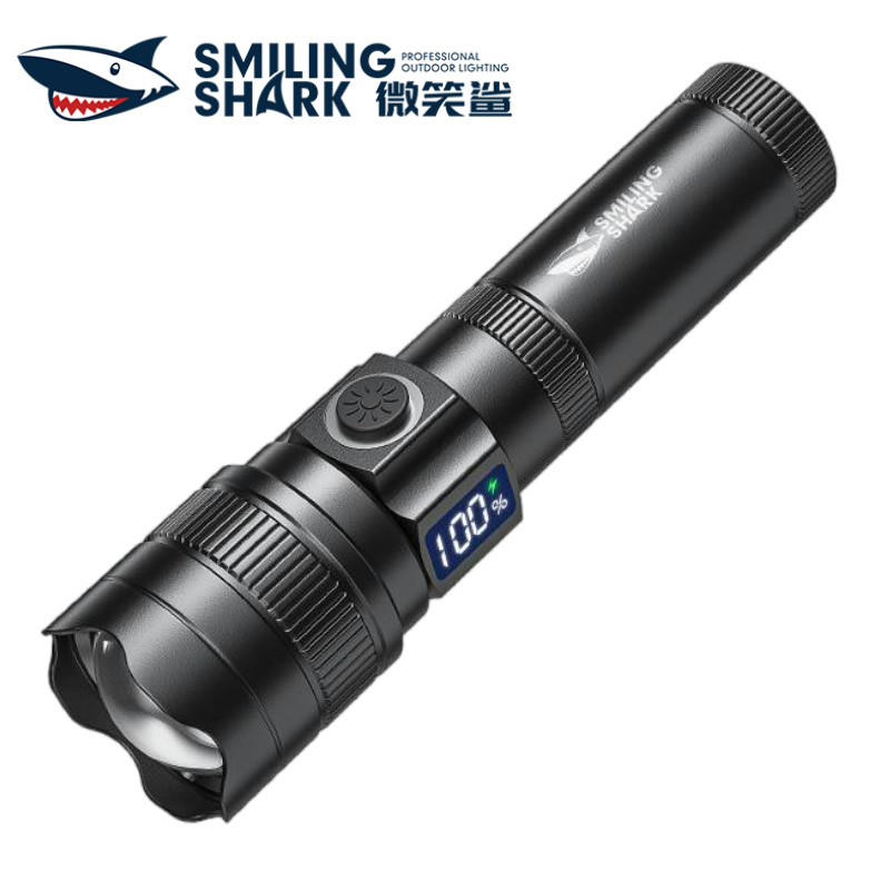 Smiling Shark SD8111Super Bright Flashlight 5Mode Type-c Rechargeable ...