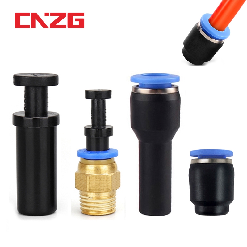 Pneumatic Blanking Pipe End Cup Plugs Air Hose Tube Push Fit Connector ...