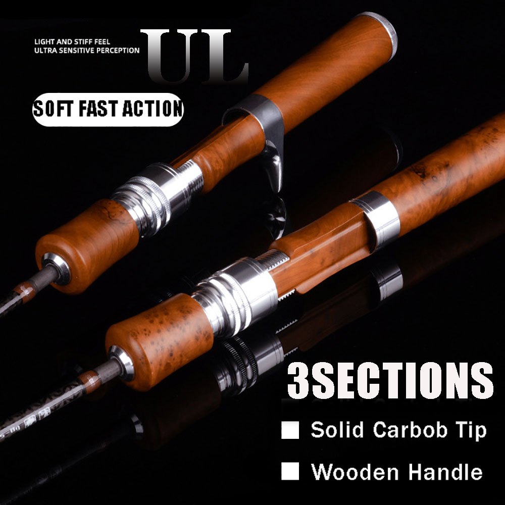3Sections 1.5M/1.68M/1.8M UL Power Flexible Fishing Rod 2-6LB/1.5-8G ...