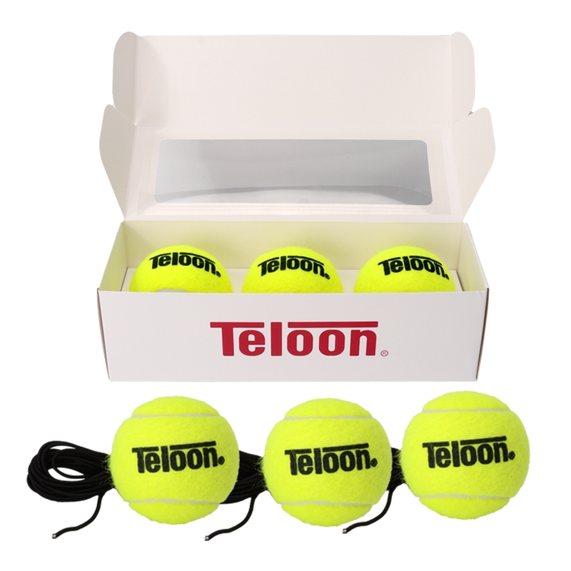 Teloon 818c-3 Tennis Ball with String, 3pcs/1box, Tennis Trainer, Self ...