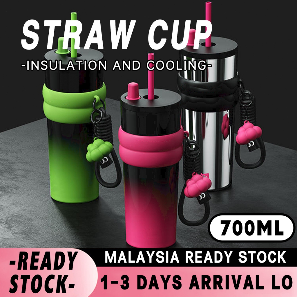 700ML 316 Stainless Steel Gradient Sports Water Bottle Set Portable Large Capacity Water Cups ...