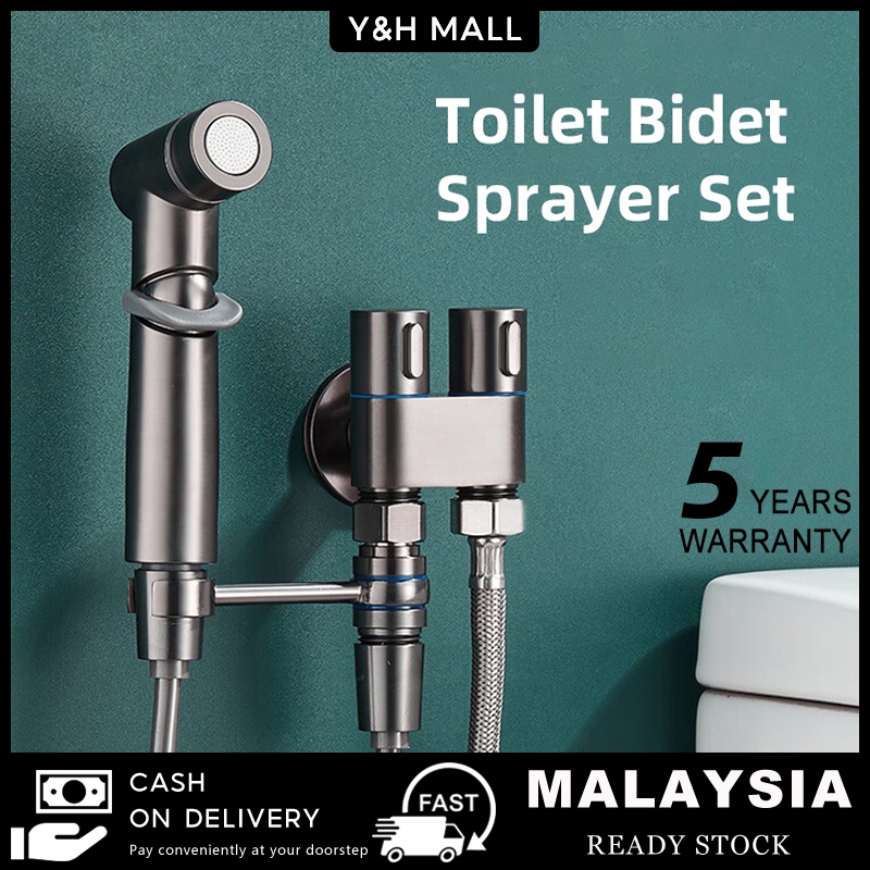 Bidet spray set / Toilet spray gun set / Stainless Mini dual control ...