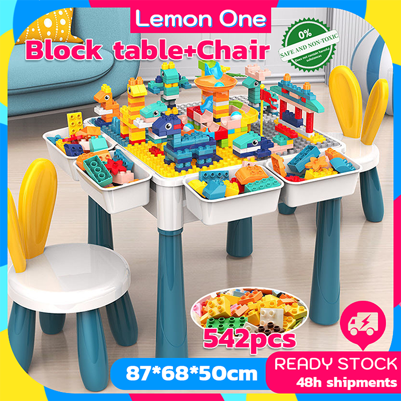 【FAST DELIVERY】Building Block Table For Kids Multifunctional Building ...