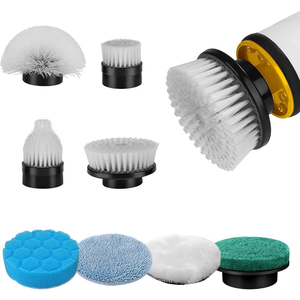 Electric Tile Floor Scrubber Brushes Heads, 8-in-1 Electric Spin ...