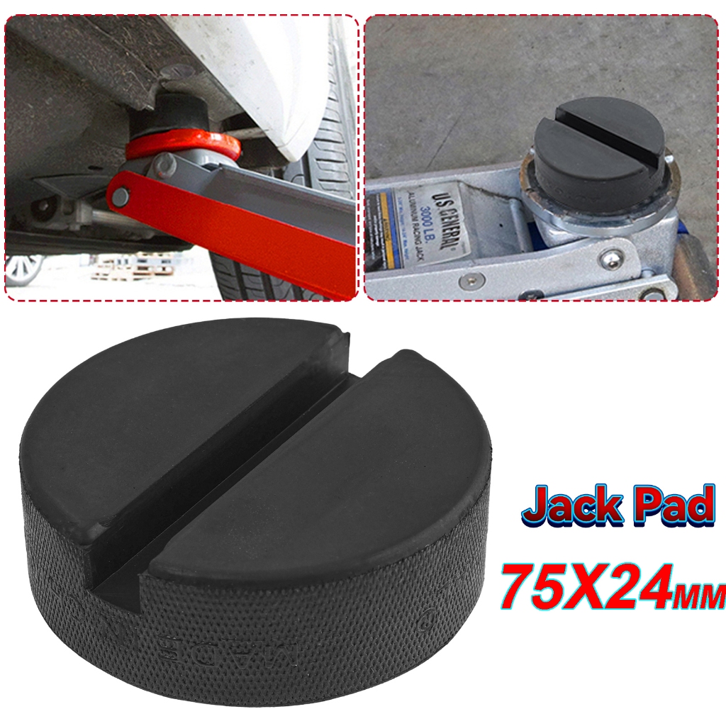 Universal Floor Slotted Car Jack Rubber Pad Frame Protector Adapter ...