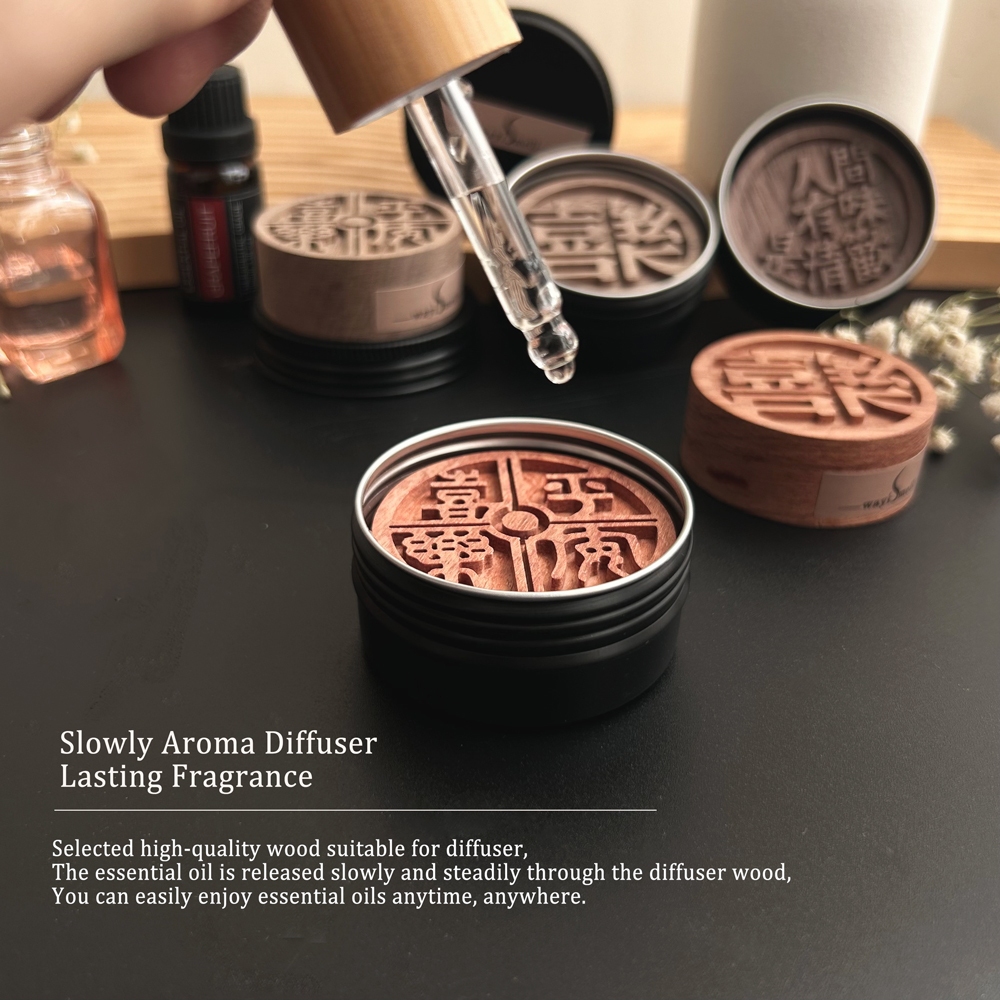 Hand-Carved Solid Wood|Essential Oil Diffuser Wood |Home Car ...