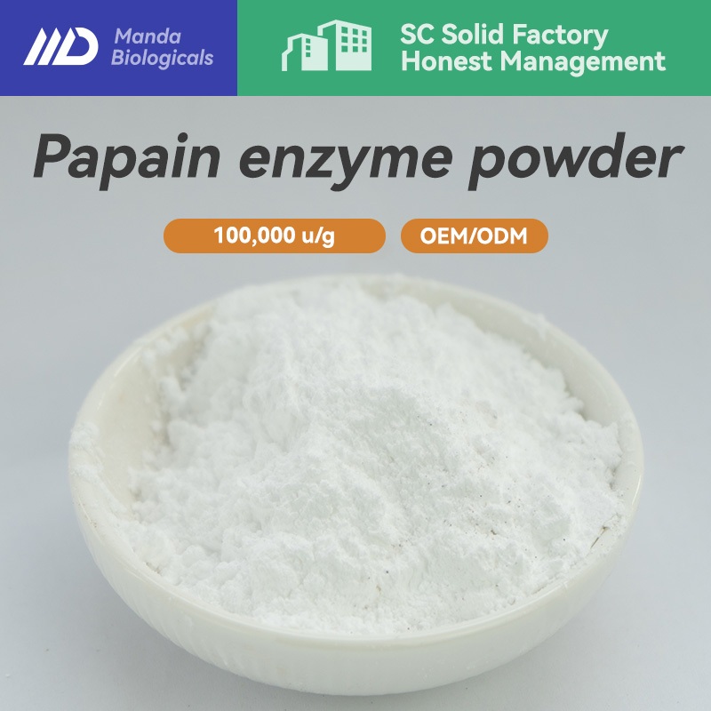 Food grade papain enzyme activity 100,000 u/g catalytic enzyme ...