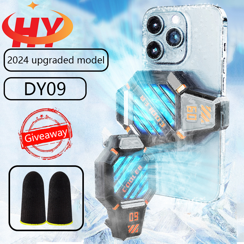 【Ship Within 24 Hours】HY DY09 Mobile Phone Cooler Portable Mobile Phone Radiator Ultra Quiet ...