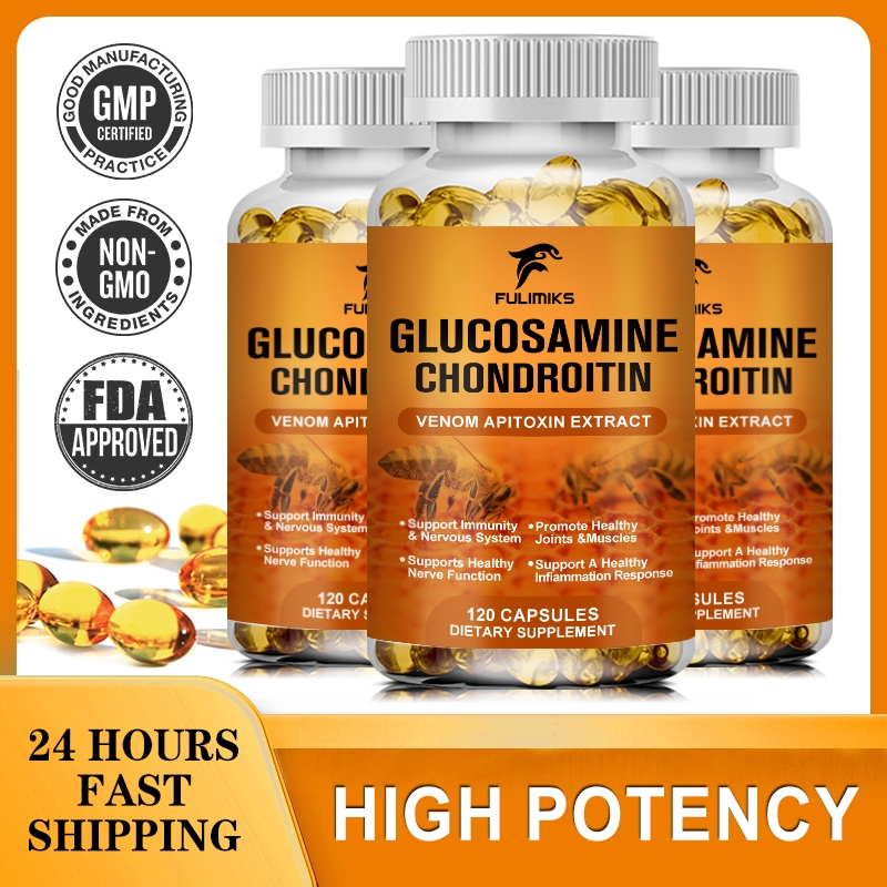 Glucosamine Chondroitin Capsules Natural Bee Venom Anti-inflammatory ...