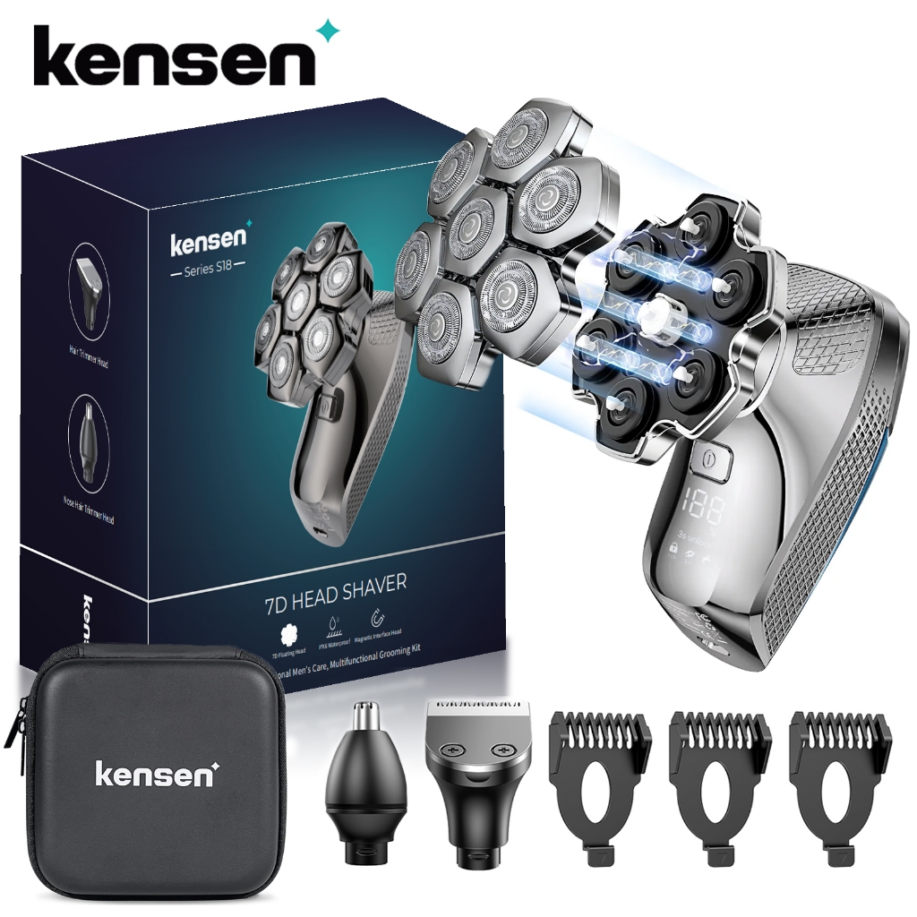 Kensen Electric Shaver Multi-function Hair Trimmer 7D Electric Razor ...