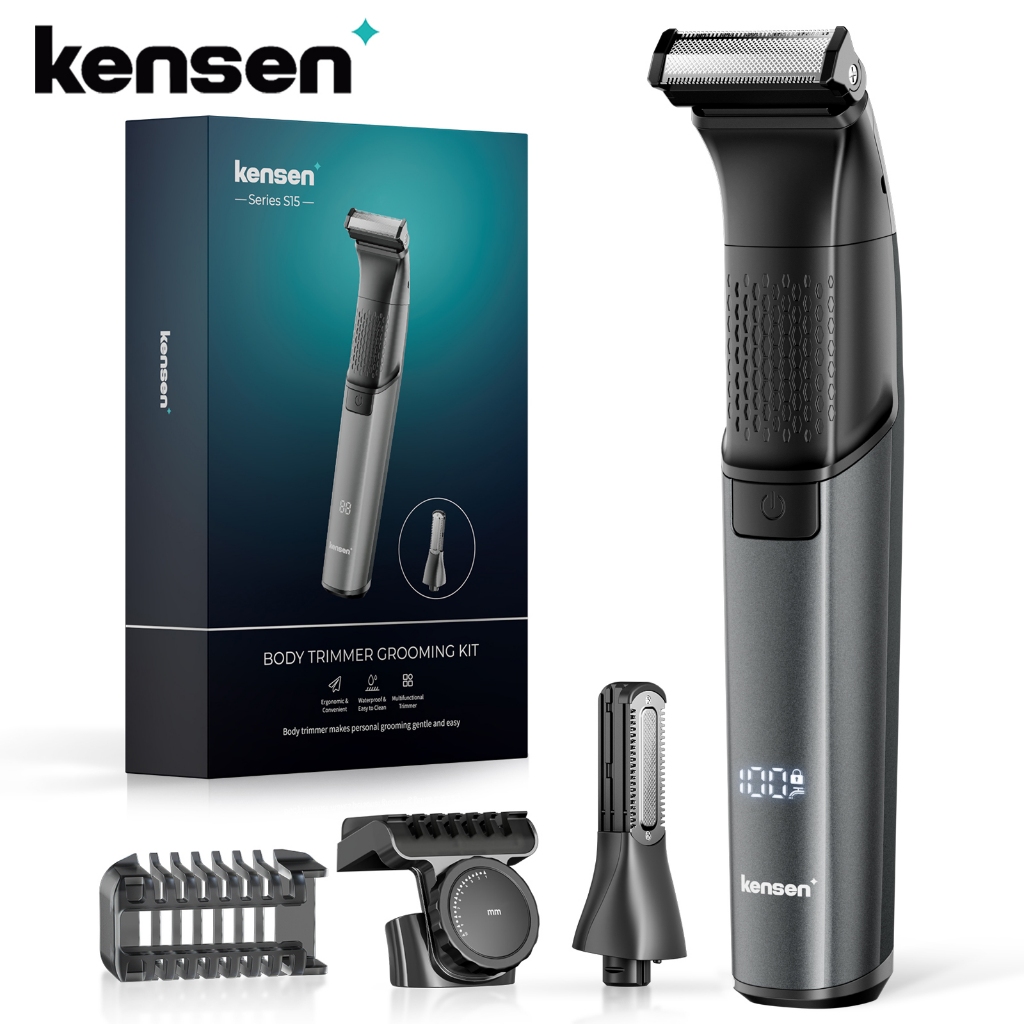 Kensen Electric Beard Trimmer Shaver Waterproof Groin Pubic Hair ...
