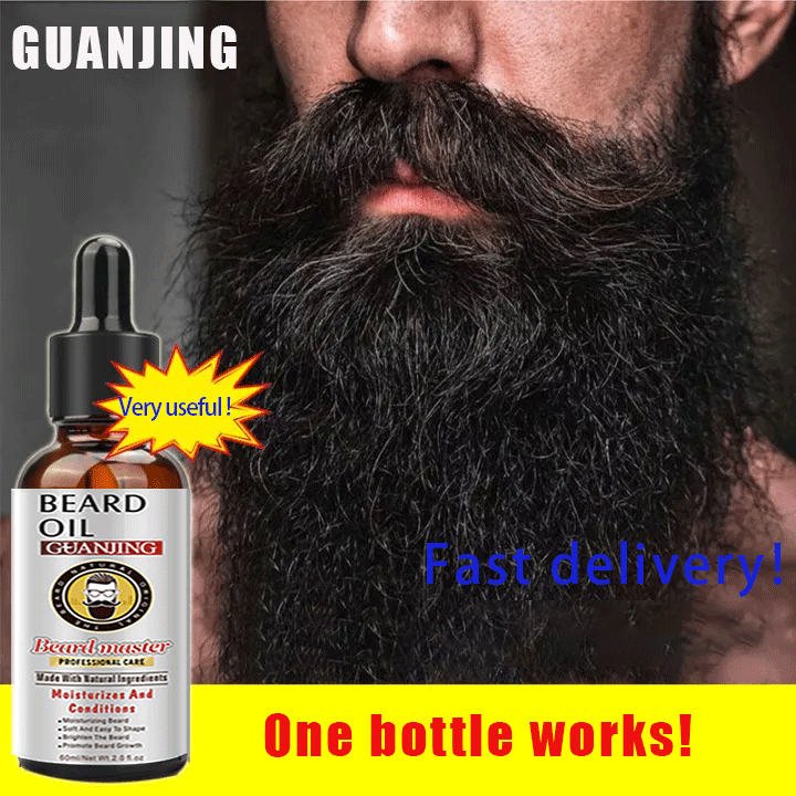 Grow a full beard in 7 days Beard growth 60g Beard oil hair growth ...