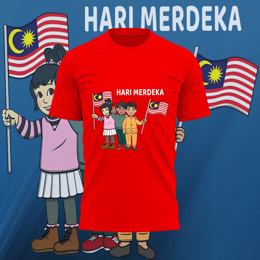 merdeka shirt 2024 Hari merdeka T-shirt Cotton Basic UNISEX Tee ...